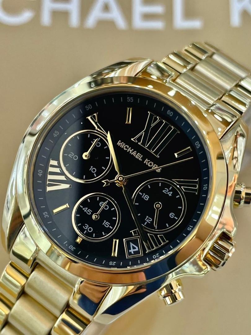 🎁 SPL gift to your Loved ones 🎁 MICHAEL KORS Bradshaw Chronograph Black ...