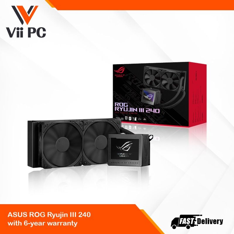 Asus ROG RYUJIN III 240 AM5 AM4 LGA 1851 LGA 1700 3x120mm Fan All-in ...