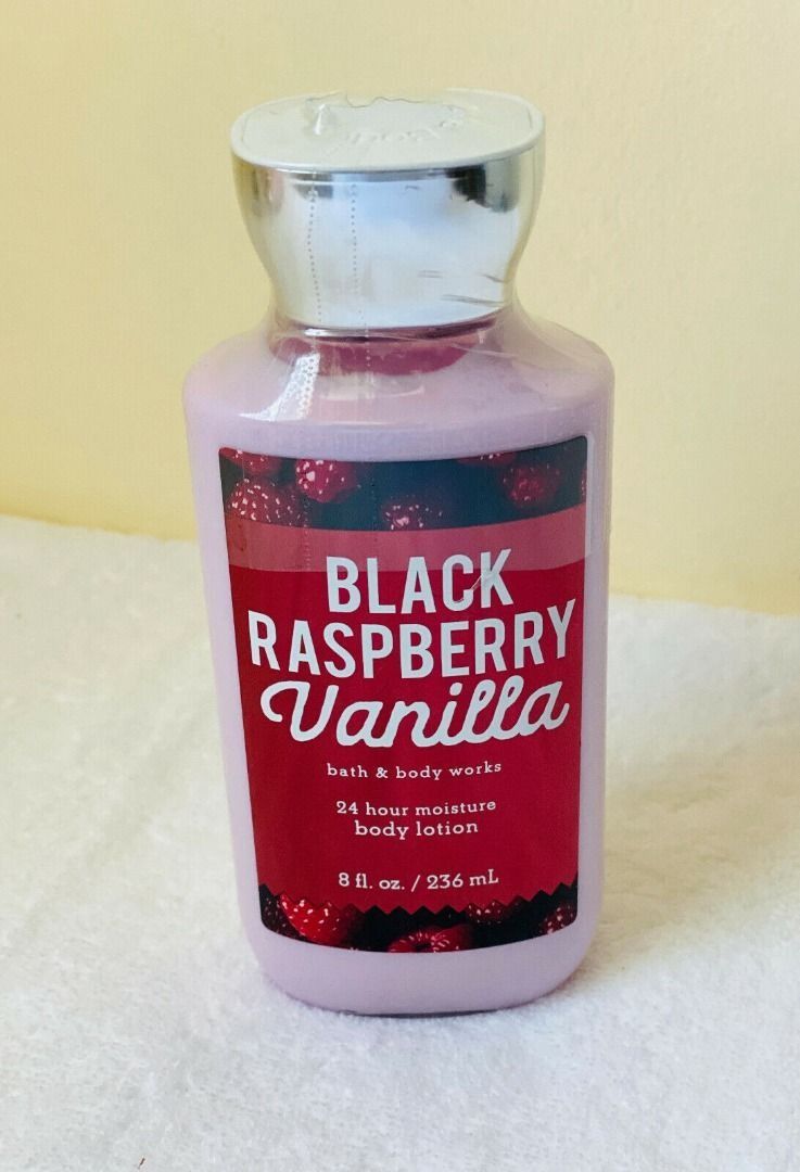 BATH & BODY WORKS SHEA BUTTER & VITAMIN E BODY LOTION - BLACK RASPBERRY ...