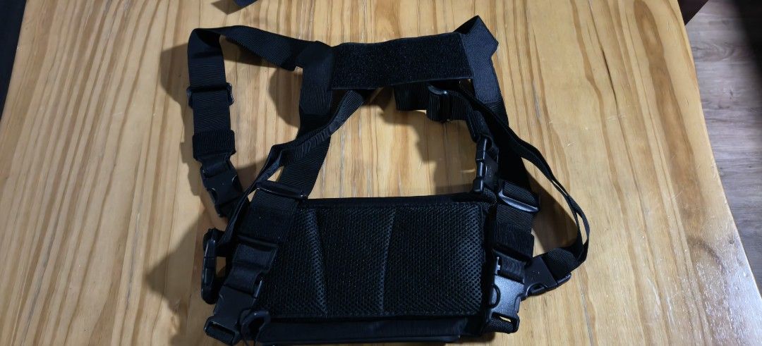 Black Tactical Chest Rig, Hobbies & Toys, Toys & Games on Carousell