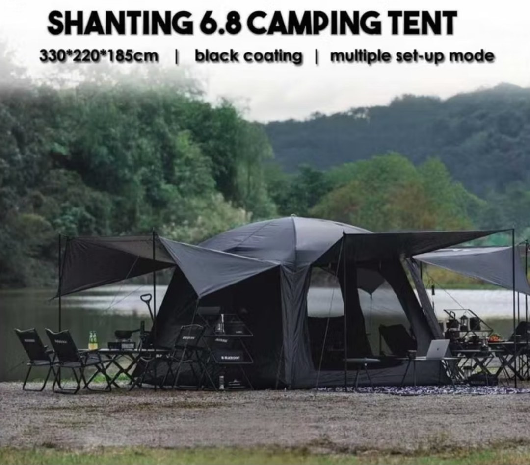 Blackdog Shanting 6.8 + Extension Flysheet, Sports Equipment, Hiking ...
