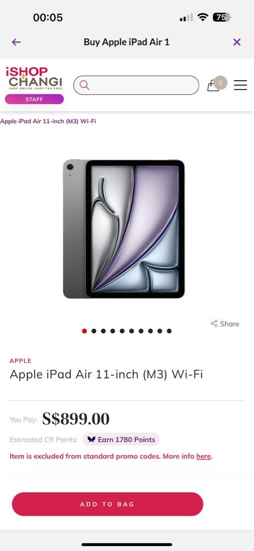BNIB iPad Air 11-inch (M3) Wifi, Mobile Phones & Gadgets, Tablets, iPad ...