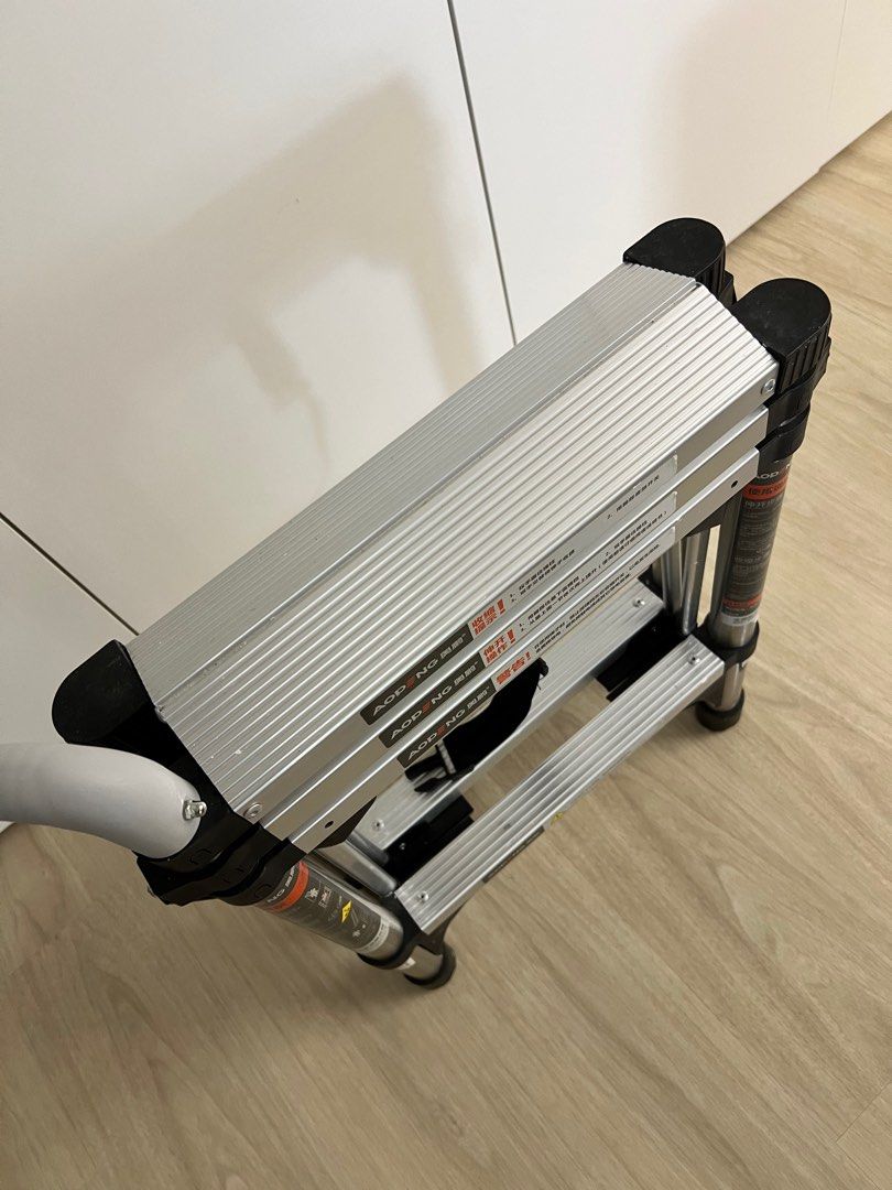 Collapsible Foldable Extendable Four Step Aluminium Ladder, Furniture ...