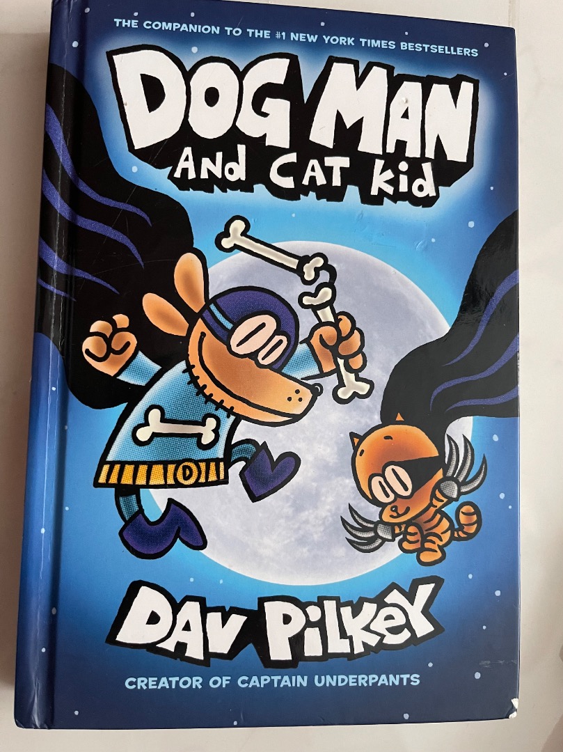 Dog Man and Cat Kid Book by Dav Pilkey, Hobbies & Toys, Books ...