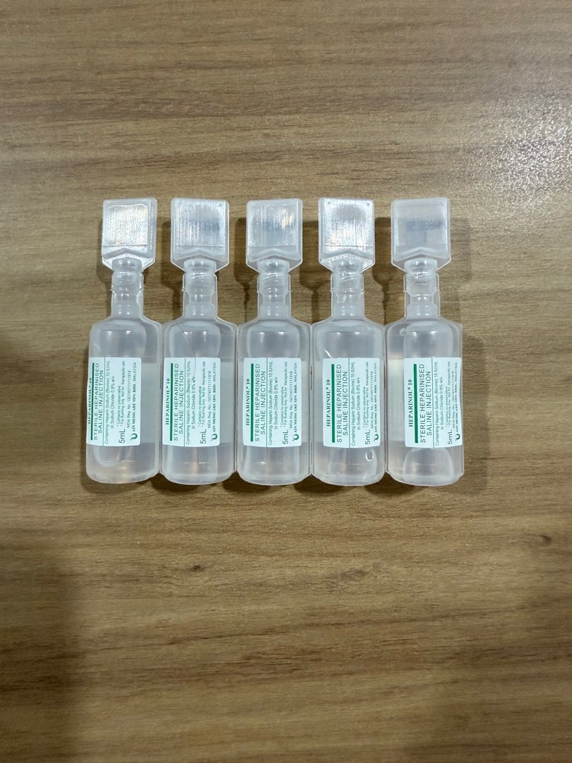 Heparinol 10ml Sterile Heparinised Saline Injection (Heparin), Health ...