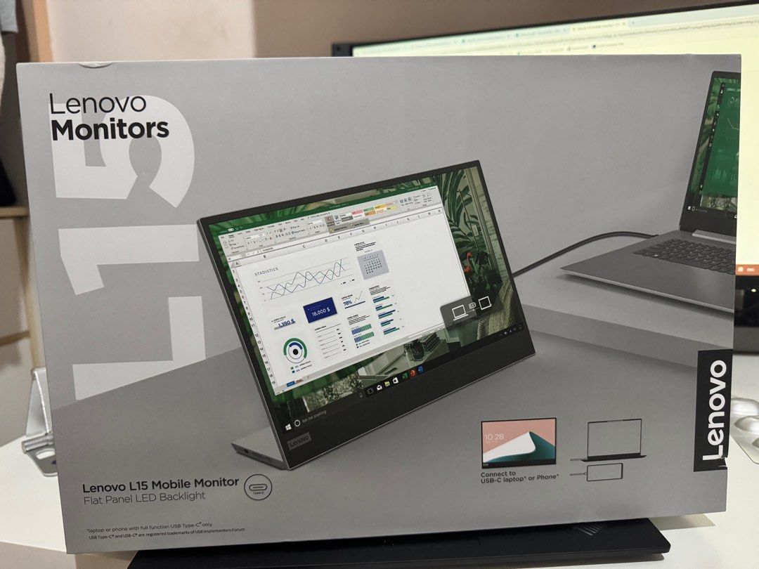 Lenovo L15 Portable Monitor, Computers & Tech, Desktops on Carousell