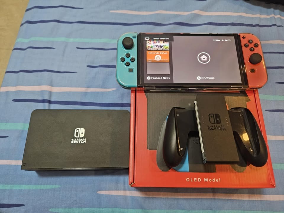 Nintendo Switch OLED Model + Accessories & SD Card, Video Gaming, Video ...