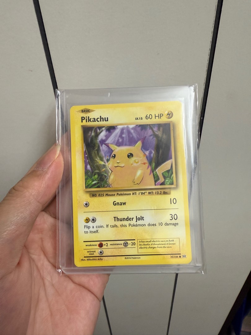 Pikachu Basic Pokemon Card, Hobbies & Toys, Toys & Games on Carousell