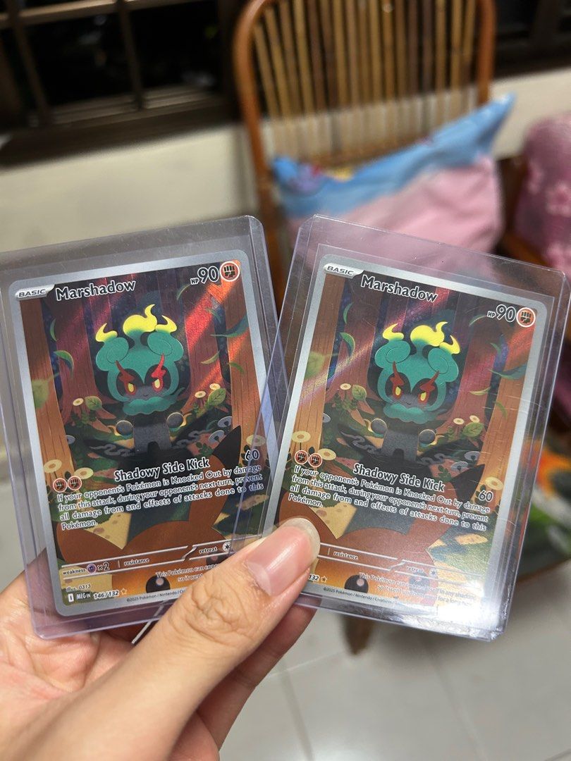 Pokemon Marshadow Illustration Rare IR Mega Evolution, Hobbies & Toys ...