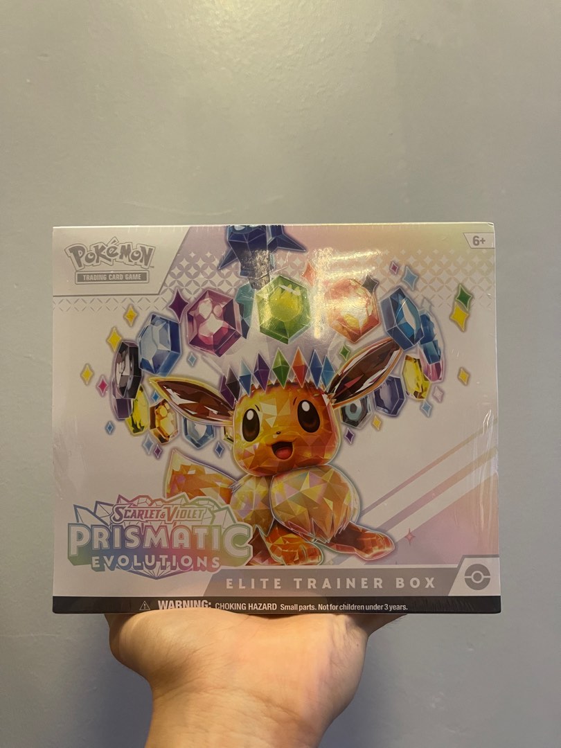 Pokemon TCG Prismatic Evolutions Elite Trainer Box ETB, Hobbies & Toys ...