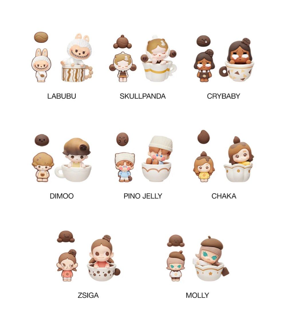 Pop Mart Coffee Factory Series-Decoration Charm, Hobbies & Toys, Toys ...