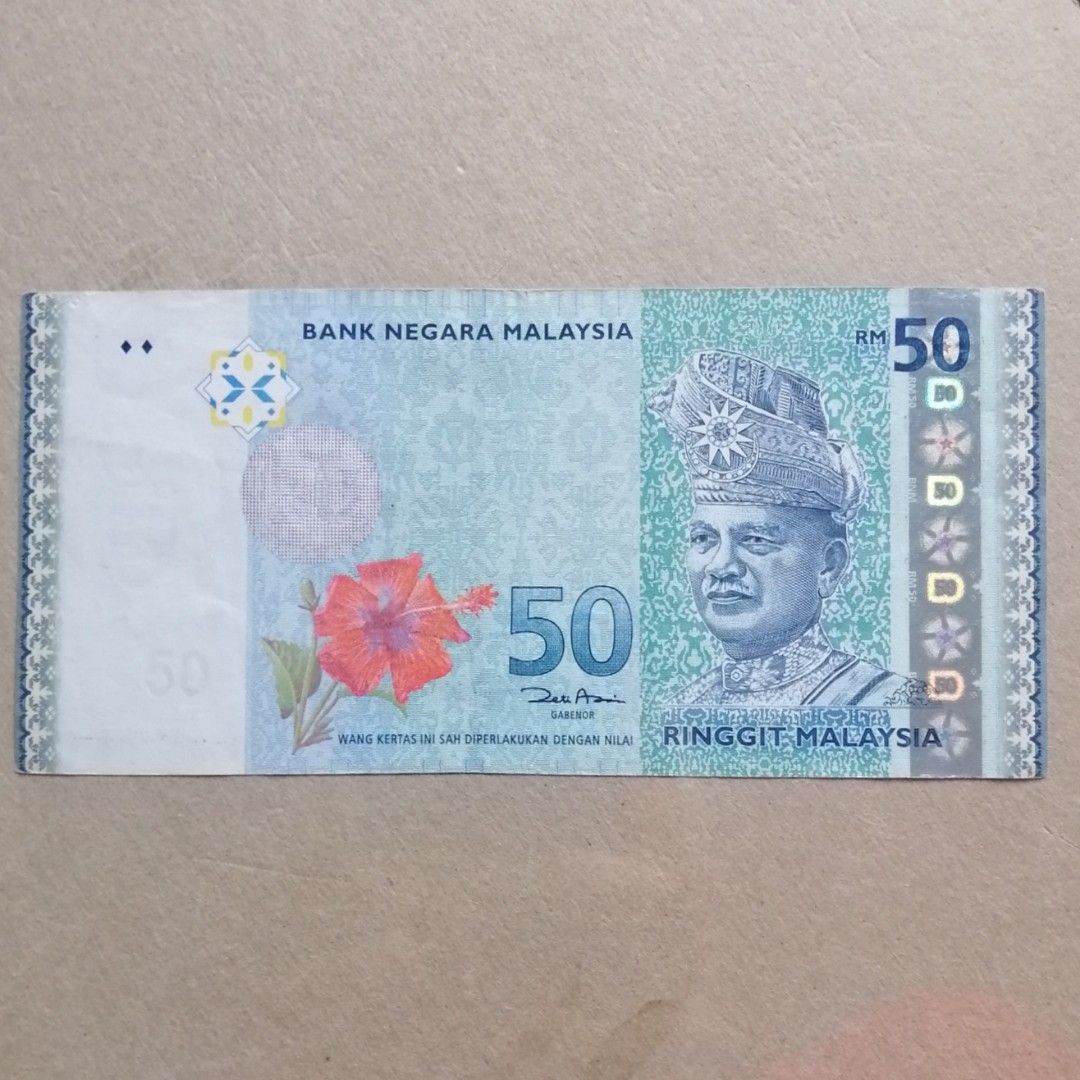 RM50 Zeti sign Note (12th Series with Merdeka Logo) AB 0921040, Hobbies ...