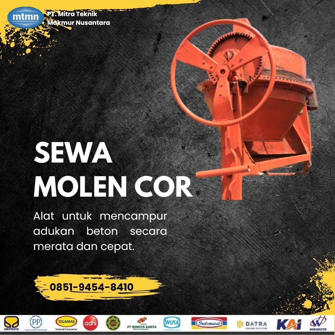 Sewa Bucket Cor & Molen Cor Melawi, 0851-9454-8410, Alat Cor Beton ...
