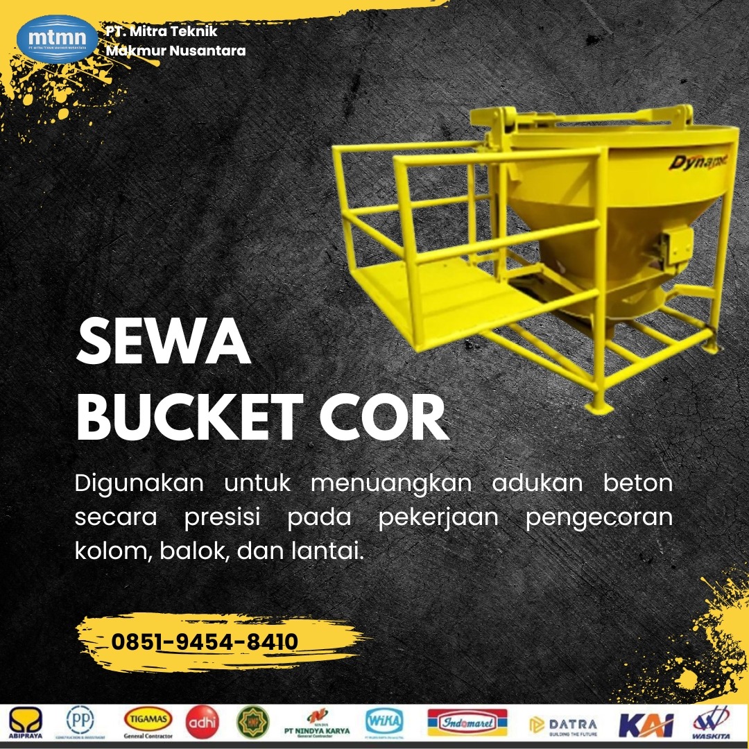 Sewa Bucket Cor & Molen Cor Sungai Penuh, 0851-9454-8410, Alat Cor ...