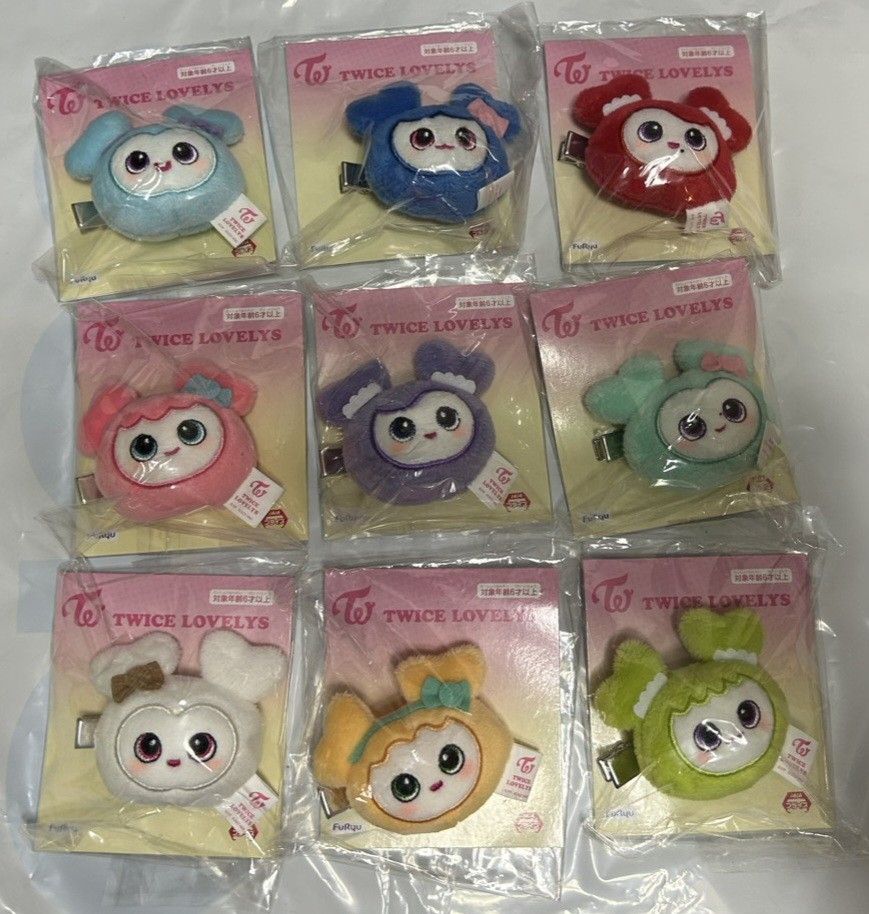 TWICE LOVELYS Plush hair pin japan GIGO exclusive NAYEON JEONGYEON MOMO ...