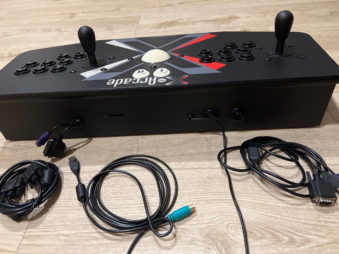 X-Arcade Tankstick with Trackball Dual Joystick Arcade Controller ...