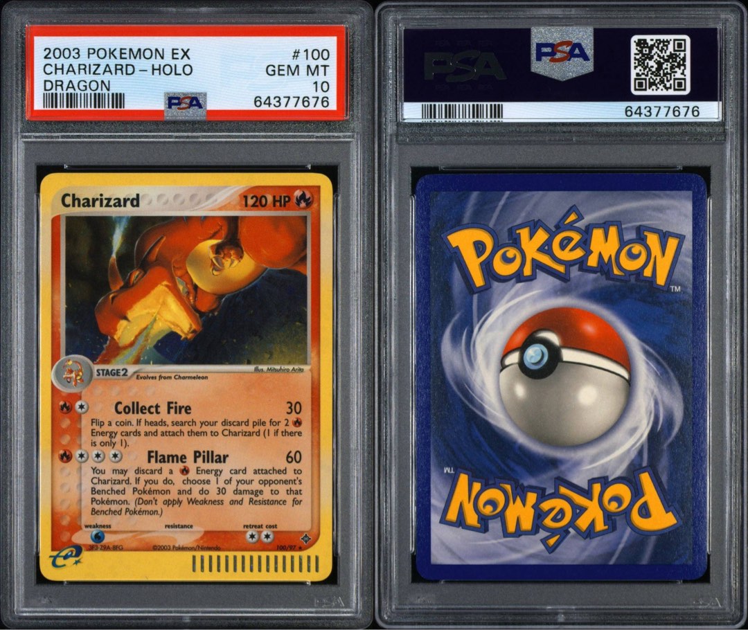 2003 Pokemon Charizard Ex Dragon PSA 10, Hobbies & Toys, Toys & Games ...