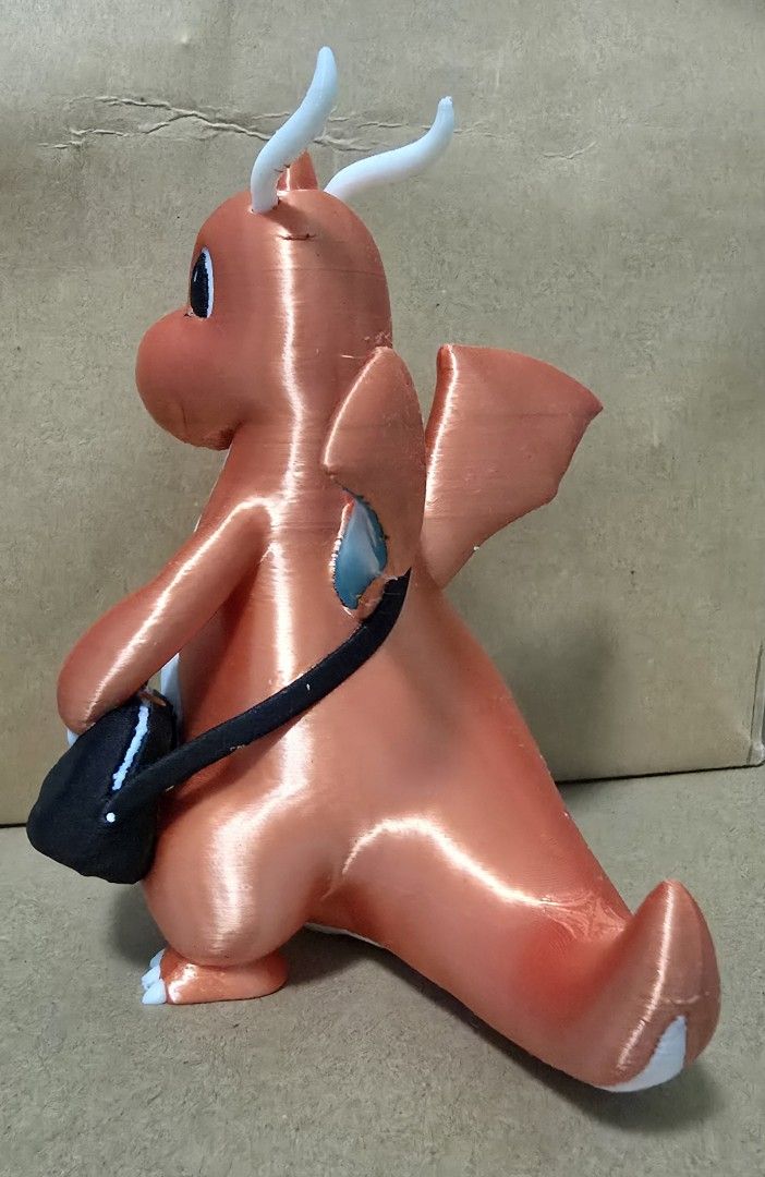 3D Printed Dragonite Figurine with Bag, Hobbies & Toys, Toys & Games on ...