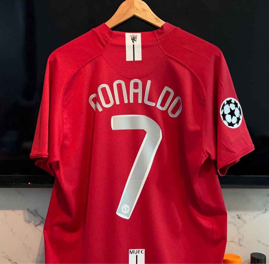 #7 CR7 Cristiano Ronaldo Manchester United 2007-09 Home UCL football ...