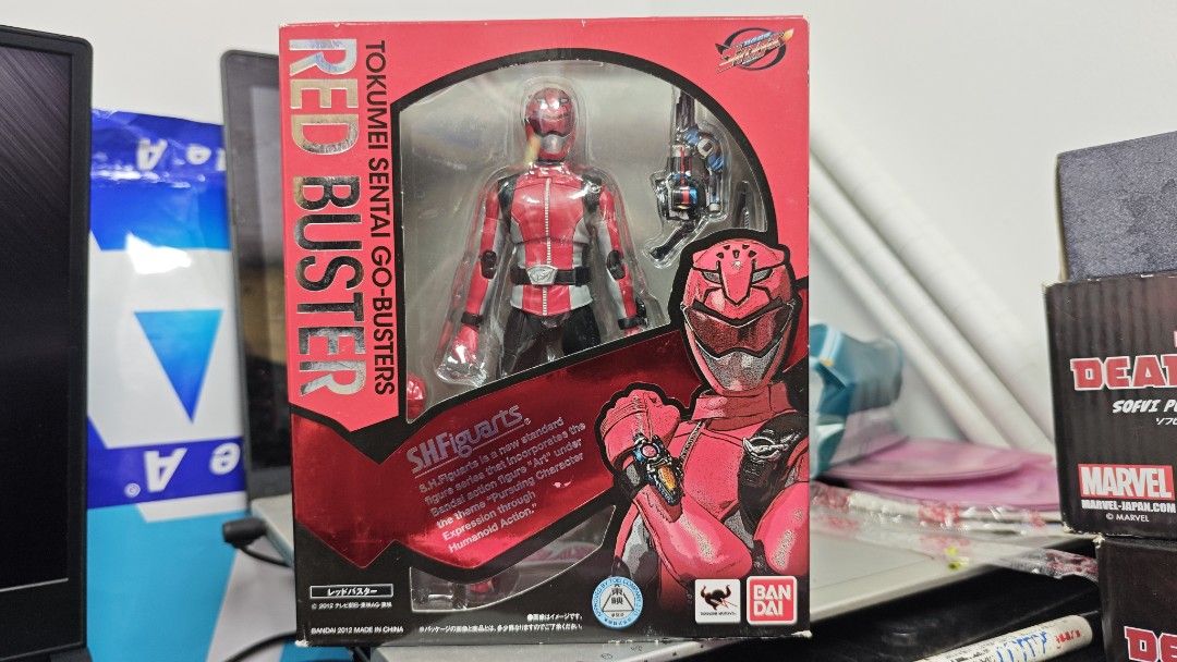全新 行版 Bandai Shf 戰隊系列 Red Buster 特命戰隊 紅戰士 Bandai SHFiguarts Tokumei ...