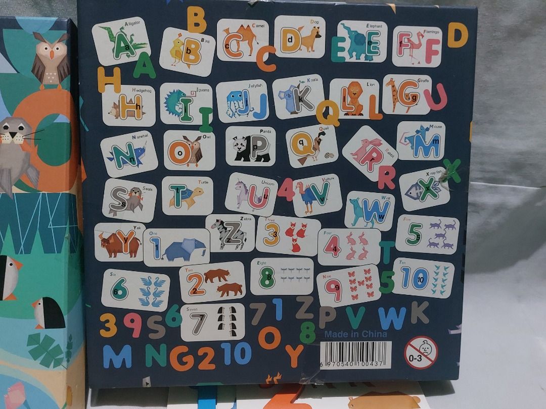 ABC Wooden Letters and Numbers Flashcards, Hobbies & Toys, Toys & Games ...