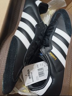 Adidas Samba Black with Stripes, Men's Fashion, Footwear, Sneakers on ...