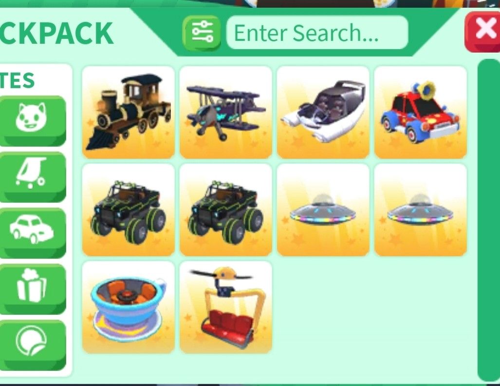 Adopt Me Vehicles, Hobbies & Toys, Toys & Games on Carousell