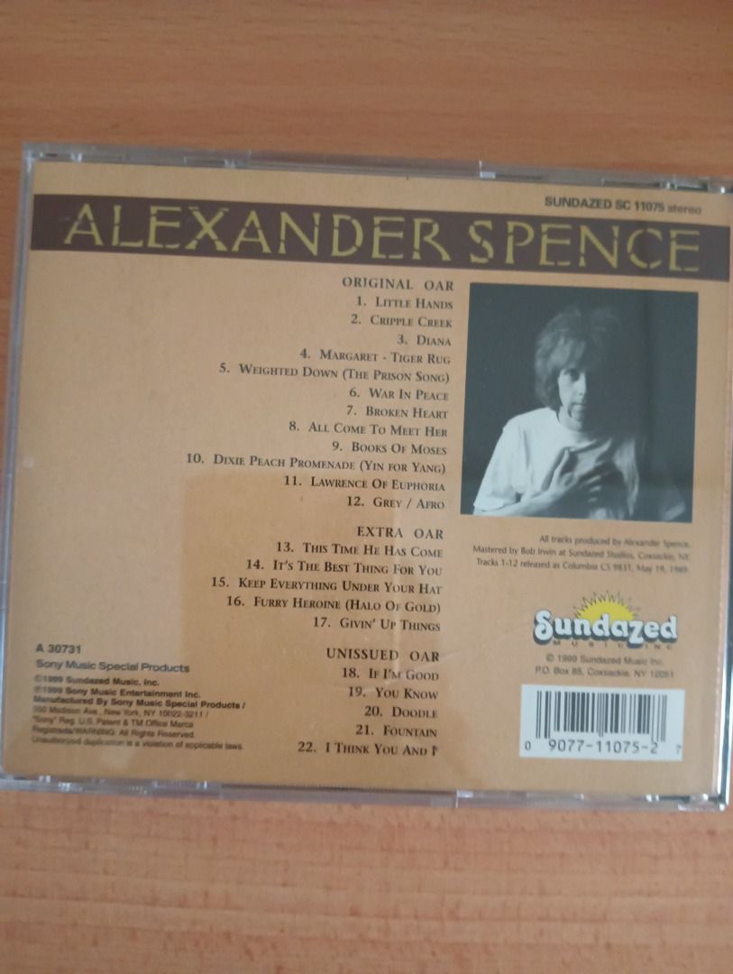 Alexander Spence OAR, Hobbies & Toys, Music & Media, CDs & DVDs on ...