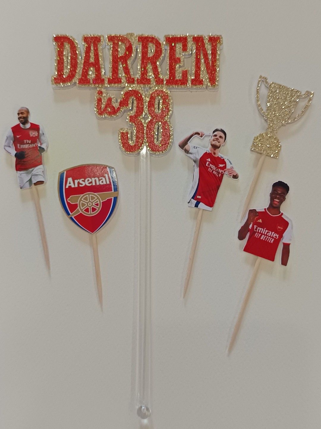 Arsenal Football Cake Toppers, Hobbies & Toys, Occasions & Party ...