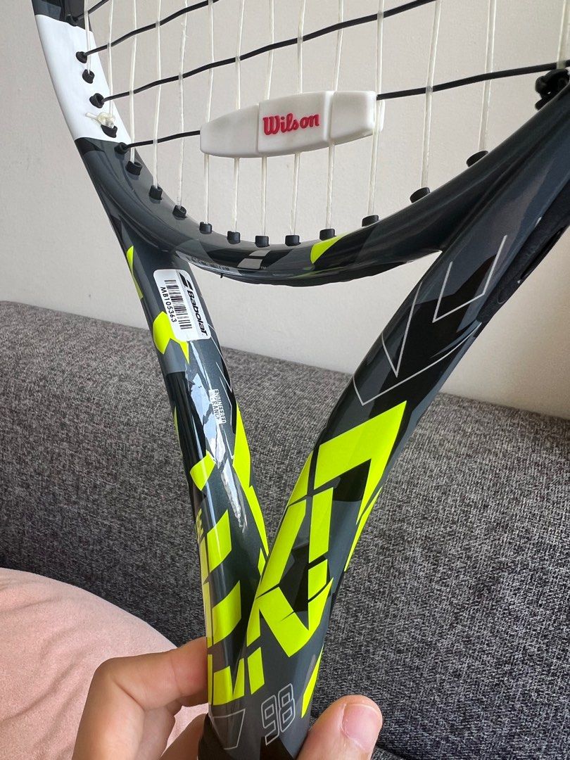 Babolat Pure Aero 98 Tennis Racket, Sports Equipment, Sports & Games ...