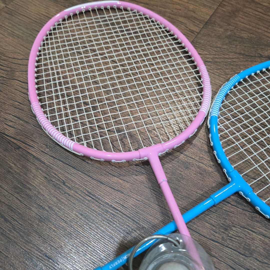 Decathlon Kids Badminton Rackets Set with Plastic Shuttlecocks, Sports ...