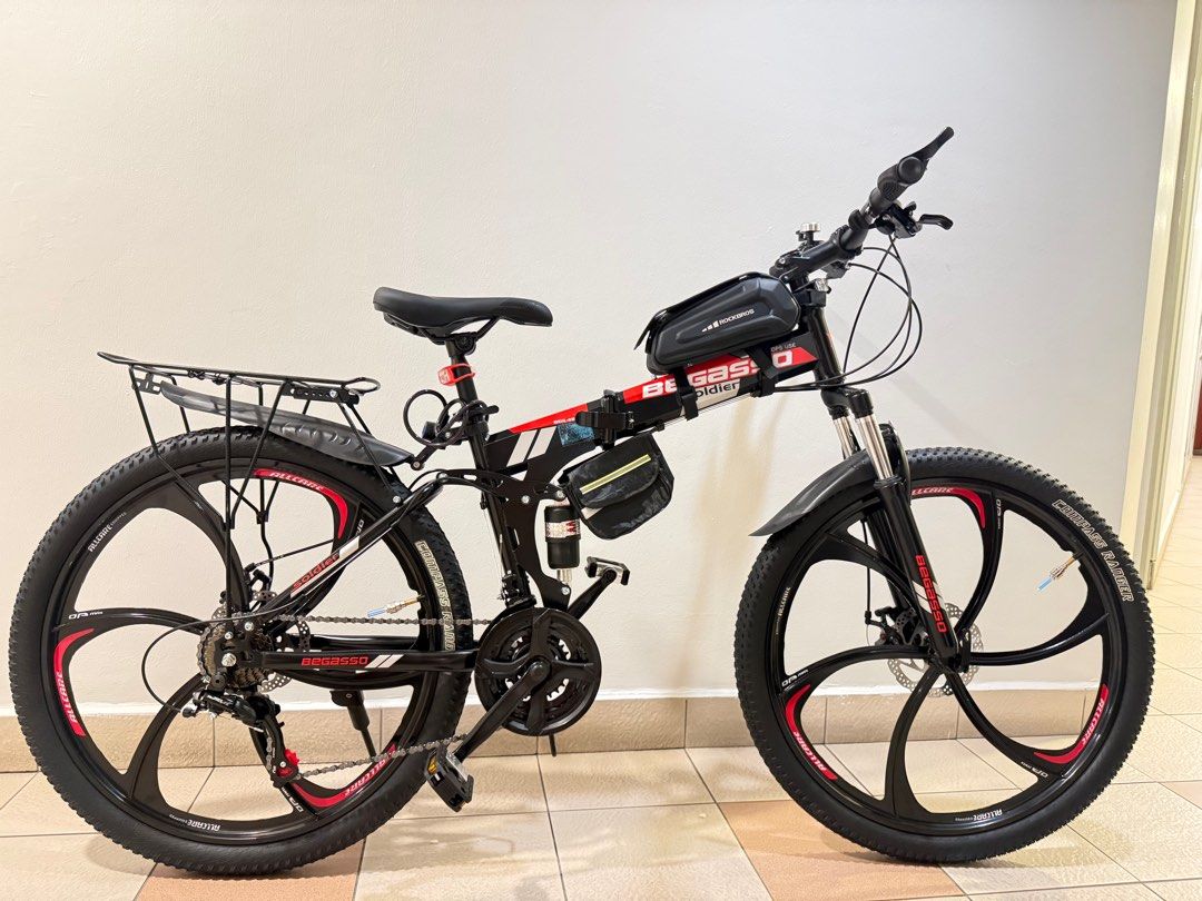 BEGASSO Soldier Folding Mountain Bike, Sports Equipment, Bicycles ...