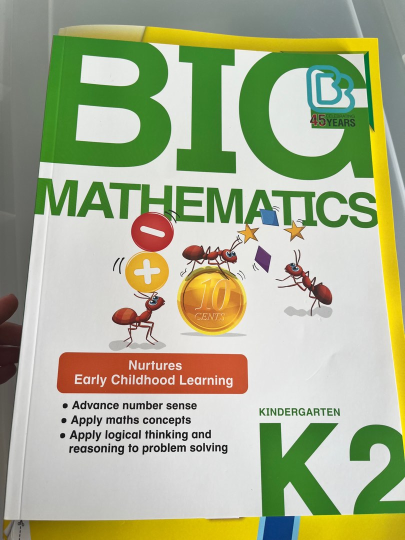 Big Mathematics Kindergarten K2 Textbook, Hobbies & Toys, Books ...