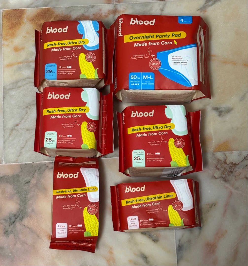 Blood Sanitary Pads Non-Itch Corn Pads, Beauty & Personal Care ...