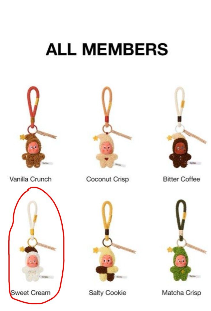 BNIF Twinkle twinkle savor the moment series-fresh-baked mini cookies plush pendant blind box ...