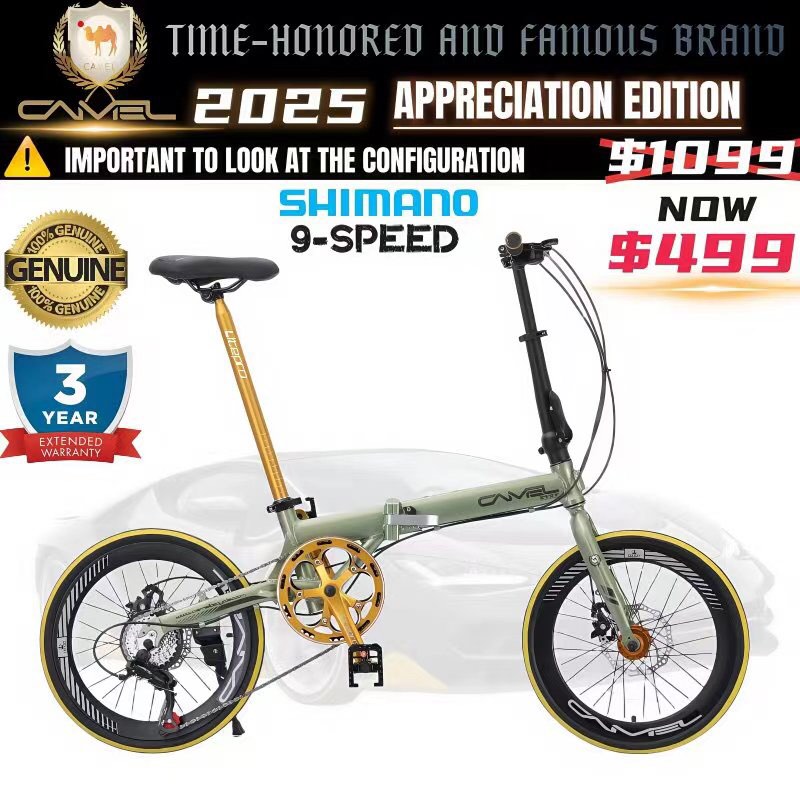 Camel CM-K27 Folding Bike - Shimano 9-Speed, Sports Equipment, Bicycles & Parts, Bicycles on ...