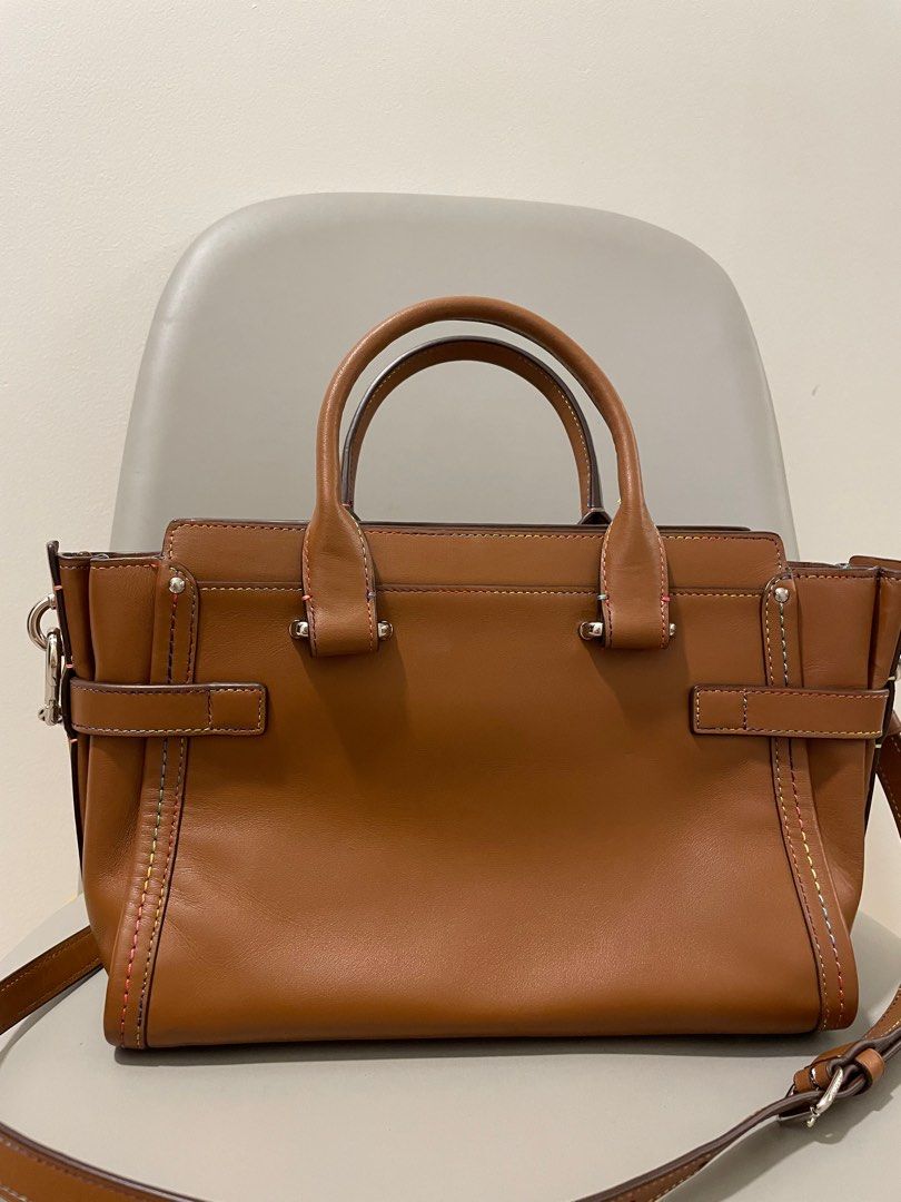 Coach Swagger 27 Carryall bag in Rainbow Stitching, Luxury, Bags ...