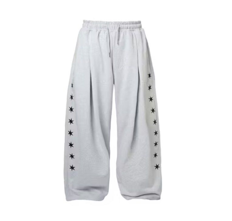 Hades Vietnam Grey baggy balloon sweatpants wide leg barrel, Men's ...