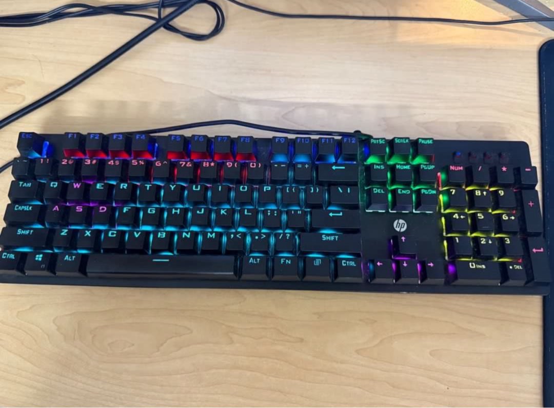 HP Mechanical Gaming Keyboard GK100F, Computers & Tech, Parts ...