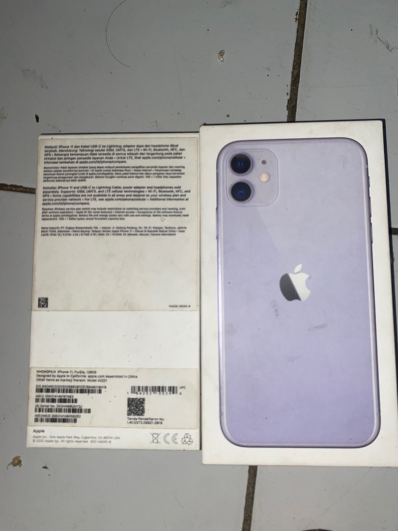 ip 11 purple 128gb ex ibox, Telepon Seluler & Tablet, iPhone, iPhone 11 ...