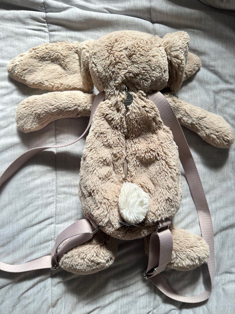Jellycat Bashful Beige Bunny Backpack, Hobbies & Toys, Toys & Games on ...