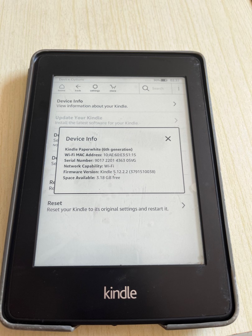 Kindle Paperwhite (6th Gen) - 3.18GB, Mobile Phones & Gadgets, E ...