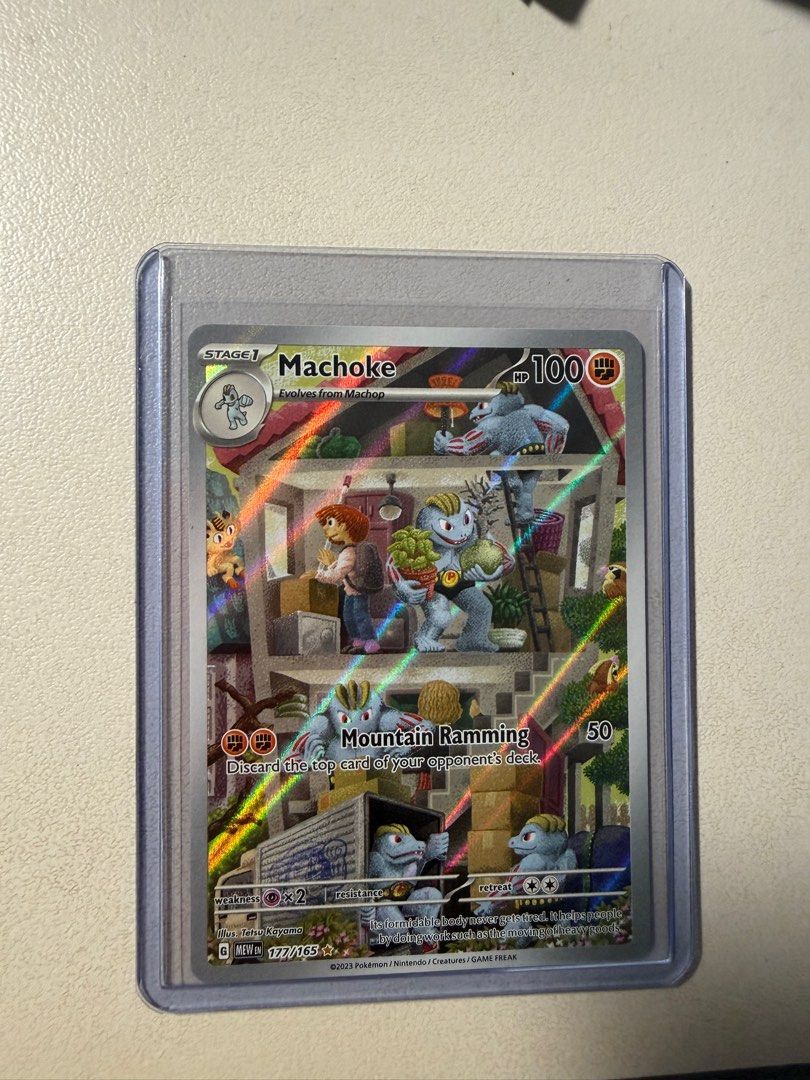 Machoke 177/165 - Pokemon Card, Hobbies & Toys, Toys & Games on Carousell