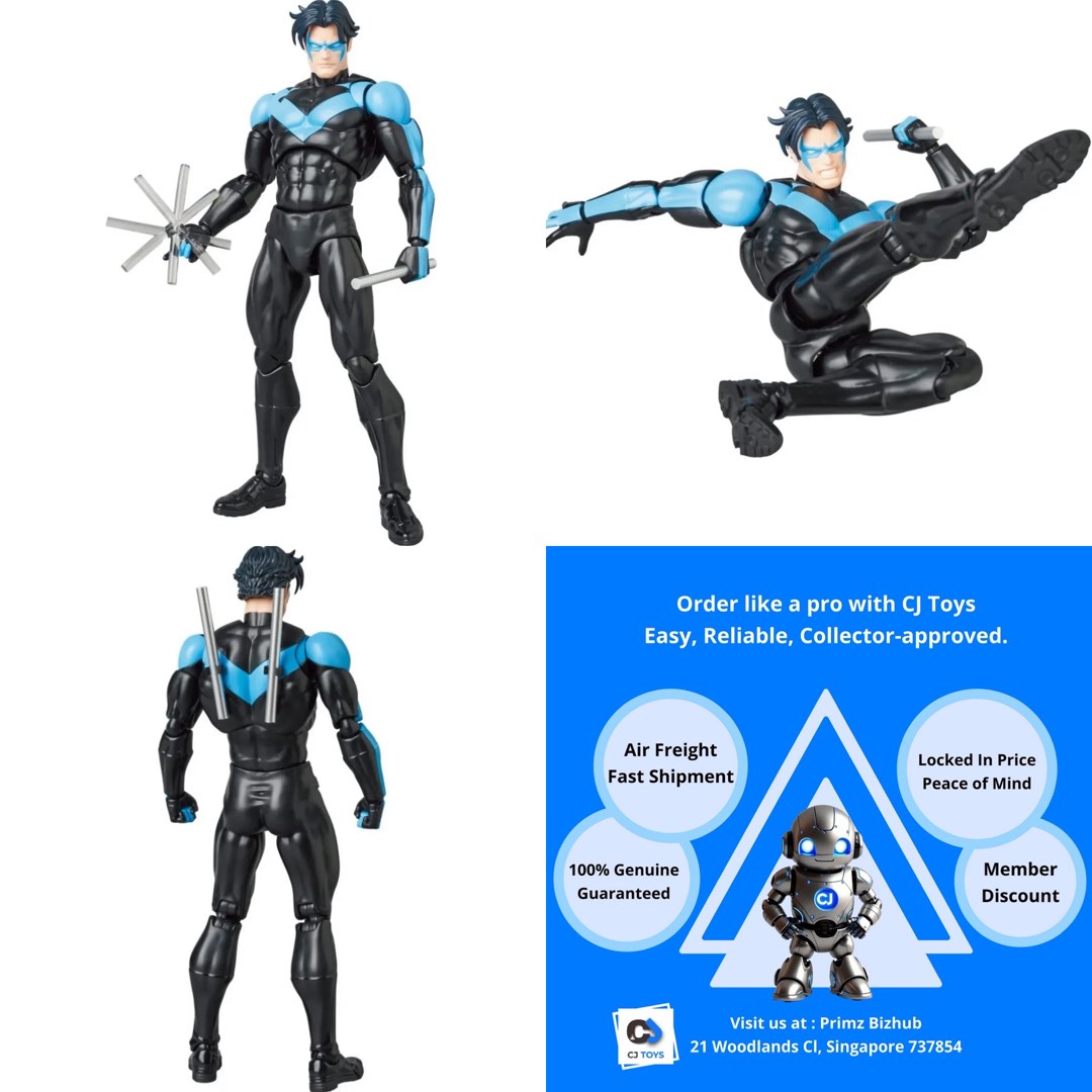 MAFEX NIGHTWING (BATMAN HUSH VER.) ACTION FIGURE REISSUE NO.175 ...