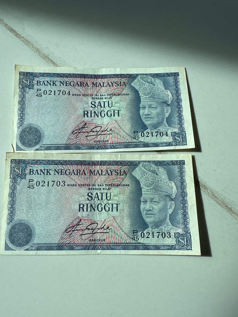 Malaysia Satu Ringgit Banknote, Hobbies & Toys, Collectibles ...
