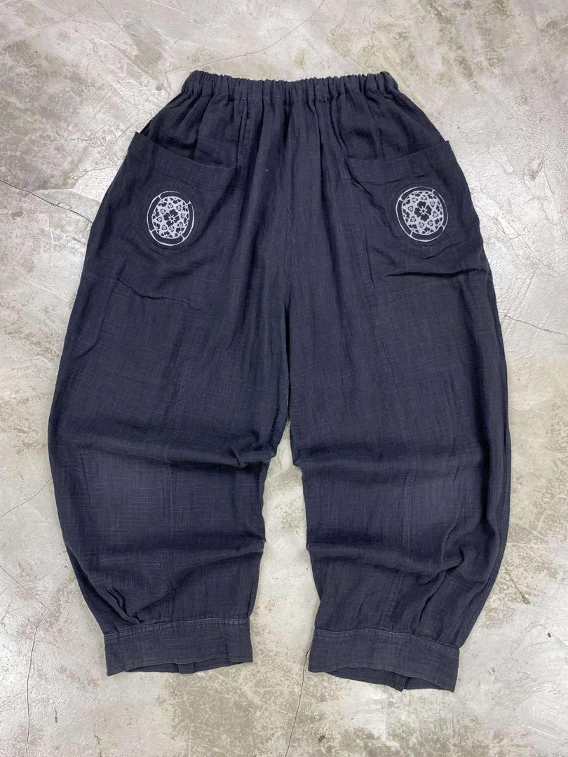 Mao Mam Thai Linen Baggy Balloon Pants, Men's Fashion, Bottoms ...