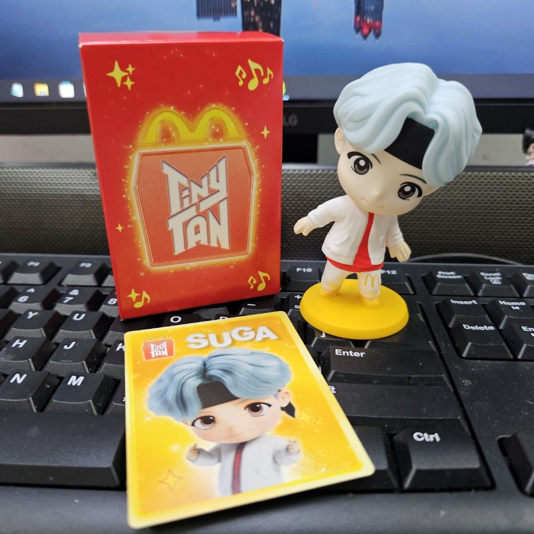 Mcd Happy Meal Blind Box TinyTan BTS V2 Suga, Hobbies & Toys, Toys & Games on Carousell