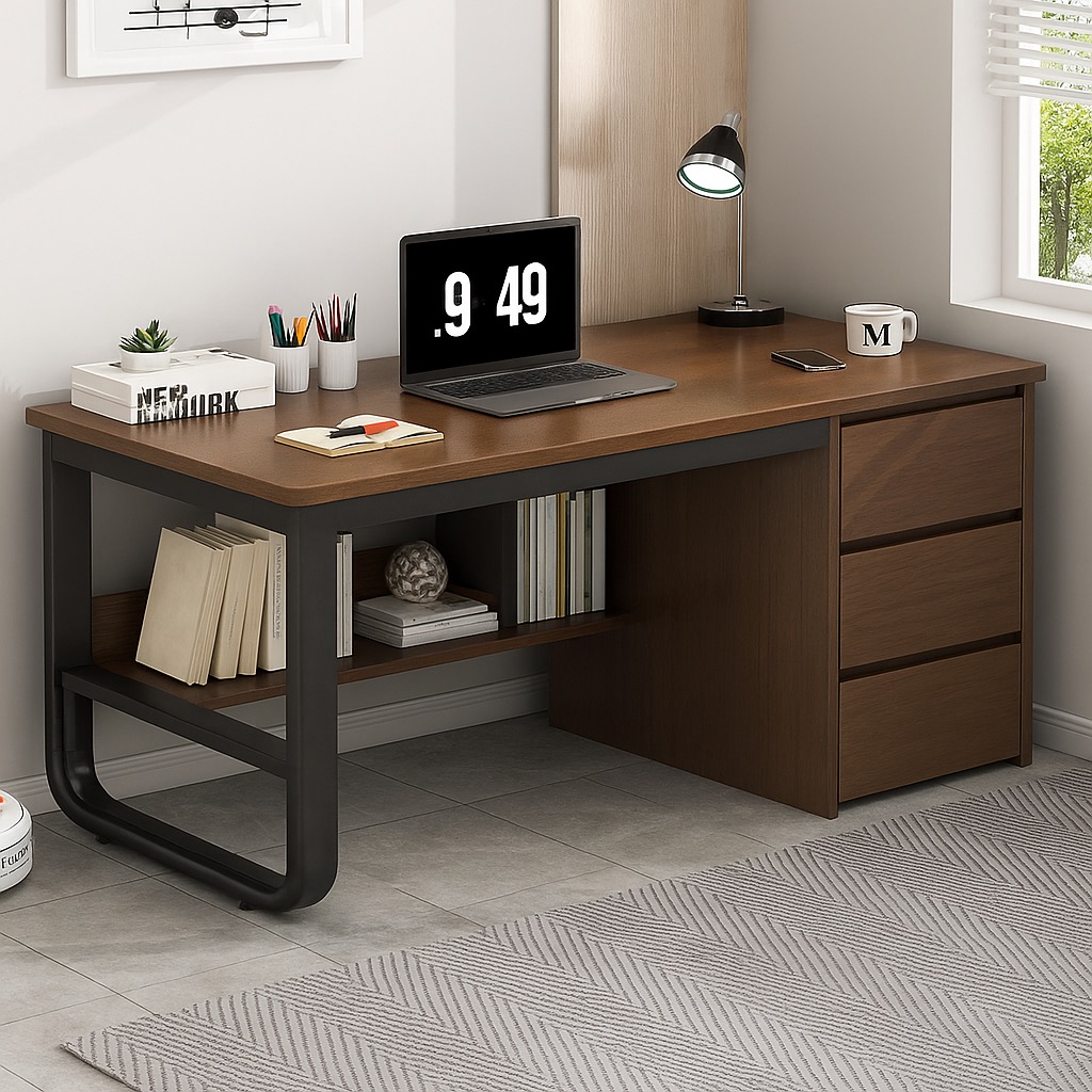 Modern Study Writing Desk | Wooden Computer Work Table | Spacious ...