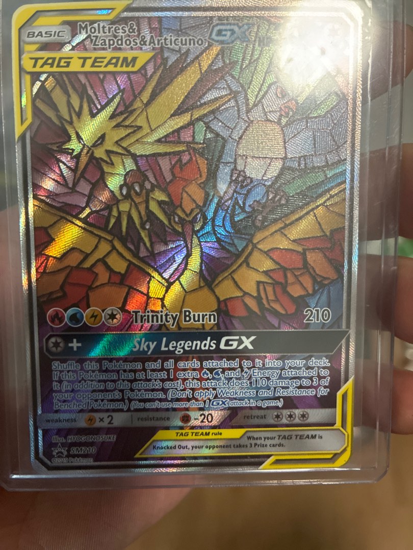 Moltres & Zapdos & Articuno GX Tag Team Sky Legends, Hobbies & Toys ...