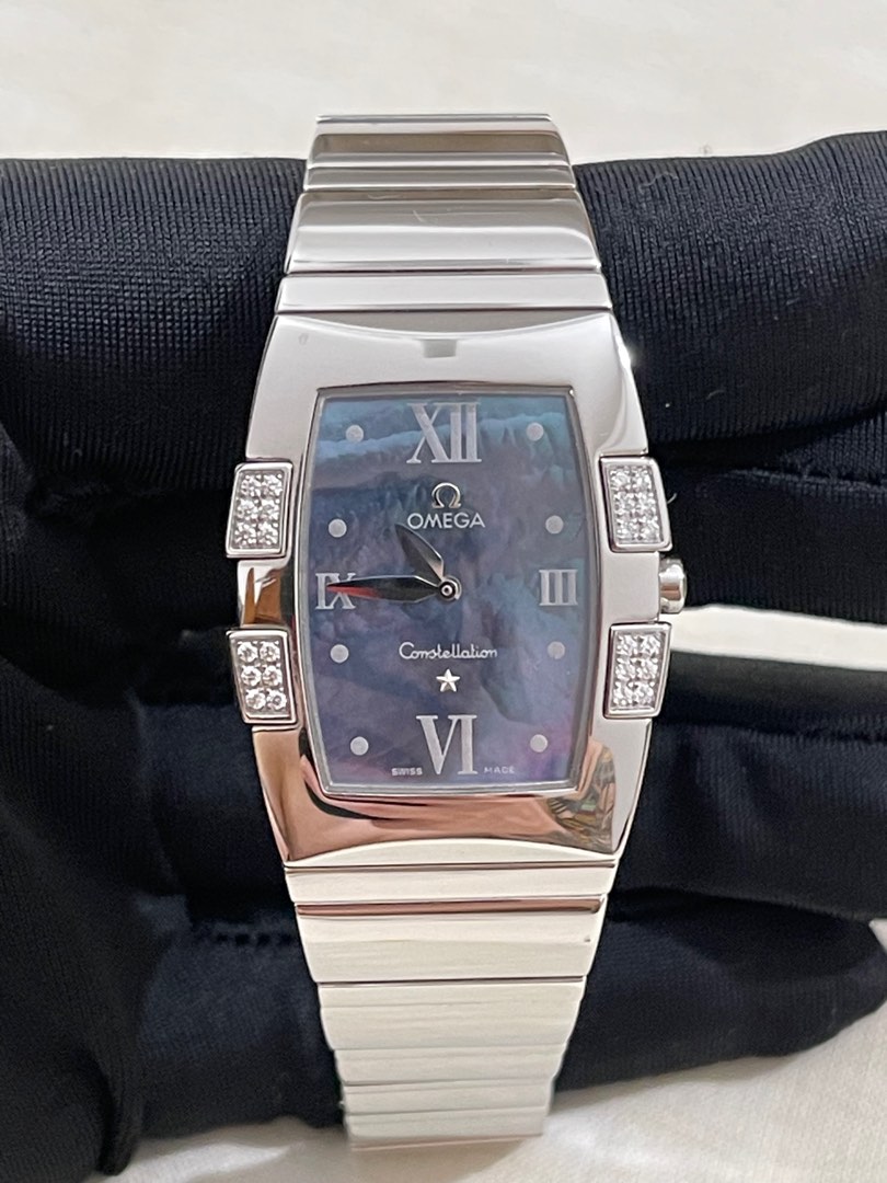 OMEGA Constellation Quadrella Mother-of-Pearl Diamond Watch (Ref ...